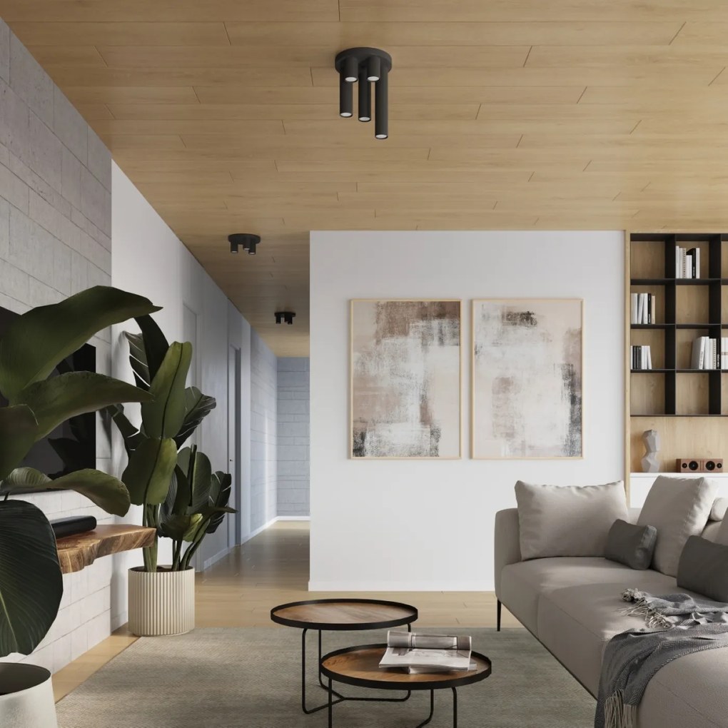 Sollux Lighting Stropní svítidlo LAGOS 3P černé