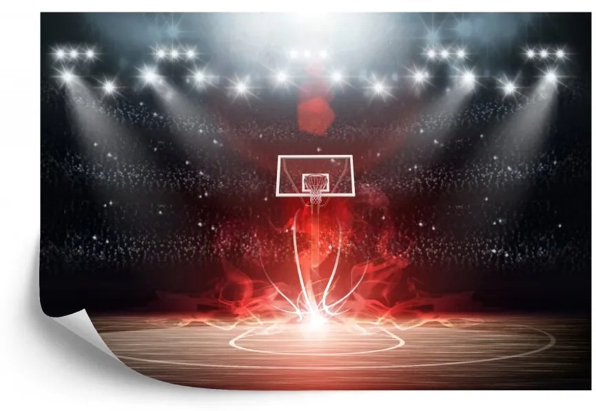 Fototapeta Futuristické Basketbalové Hřiště Vliesová tapeta 450x300