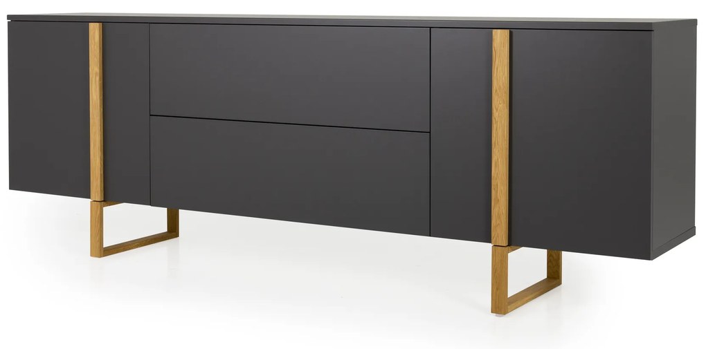 TENZO Komoda BIRKA antracit 78x216cm 9002806634