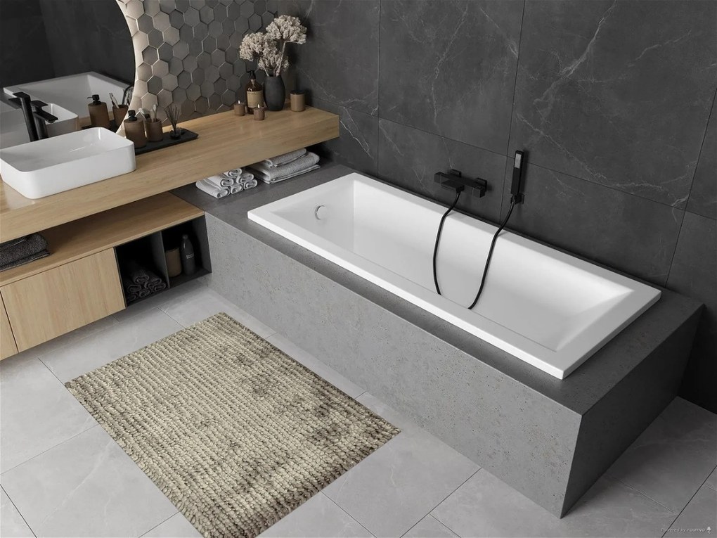 BO-MA, Koupelnová předložka Ella micro béžovošedá, 60x90, béžová, koupelna
