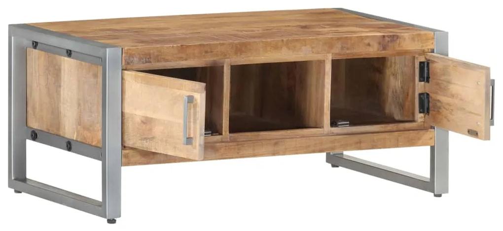 vidaXL Konferenční stolek 95 x 50 x 40 cm hrubé mangovníkové dřevo