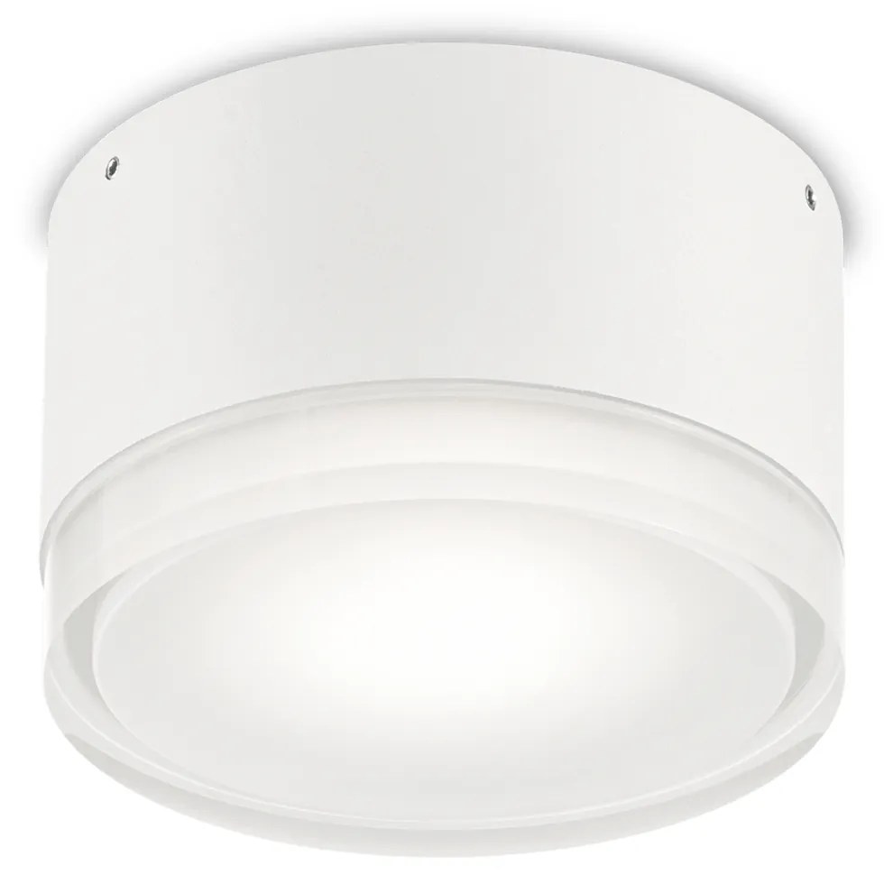 Exteriérové ​​stropní svítidlo Ideal lux 168036 Urano PL1 SMALL BIANCO 1xGX53 15W bílá IP44 Venkovní stropní svítidla