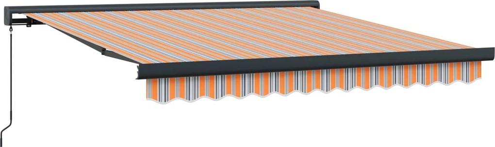 Stahovací markýza Vícebarevný 350 x 250 cm Plátno a hliník 3330299