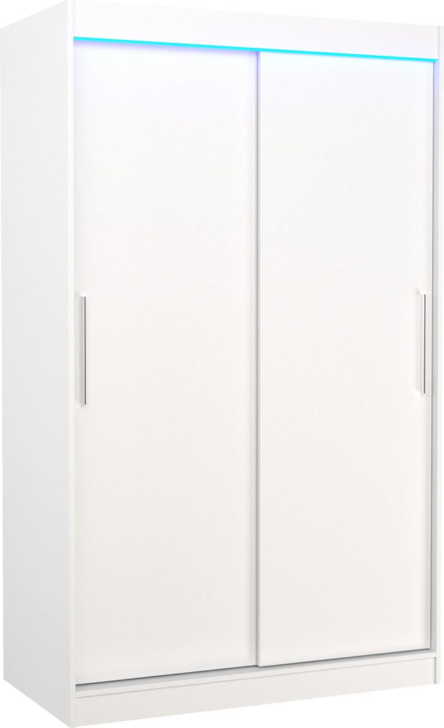 ADRK Furniture Posuvná skříň s LED osvětlením COLLIN 120 SW-COL-W-120+L-V001