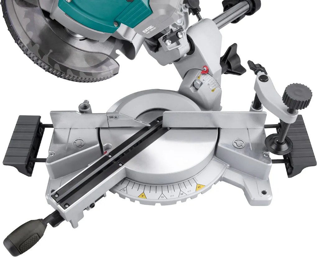 Pila pokosová 185mm aku s laserem SHARE20V, BRUSHLESS, 20V Li-ion, bez baterie a nabíječky, EXTOL INDUSTRIAL 8791827
