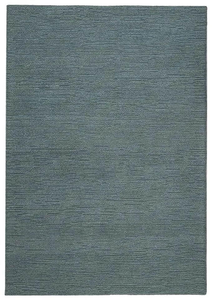 Šedomodrý ručně tkaný vlněný koberec 200x290 cm Harris Boucle – Flair Rugs