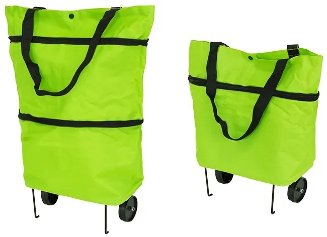 APT Nákupní taška na kolečkách 48x27cm, zelená, AG392