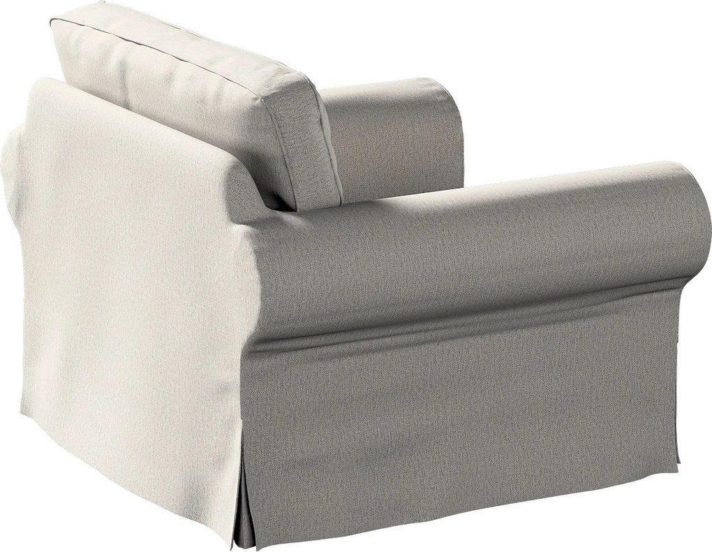 Potah na křeslo IKEA Ektorp barva šedá látka pletený vzor