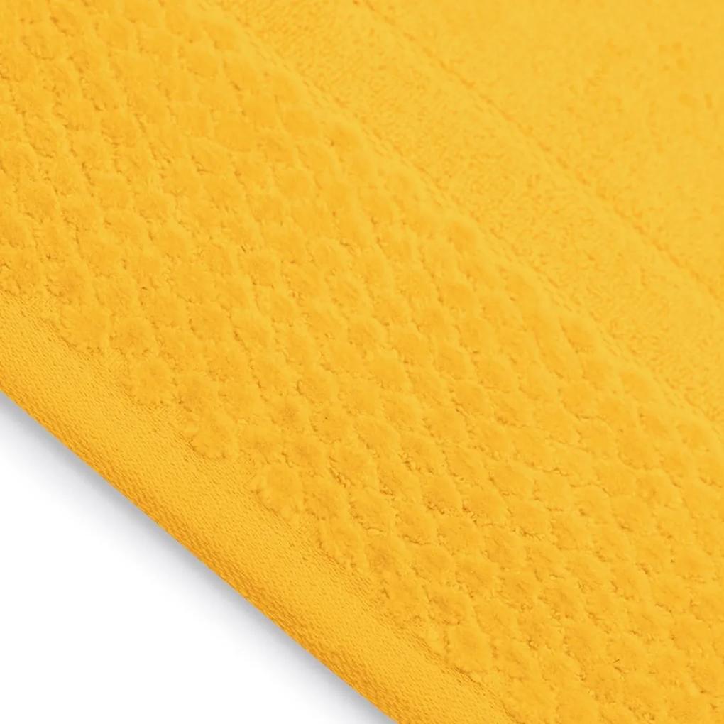 Sada 3 ks ručníků RUBRUM klasický styl žlutá