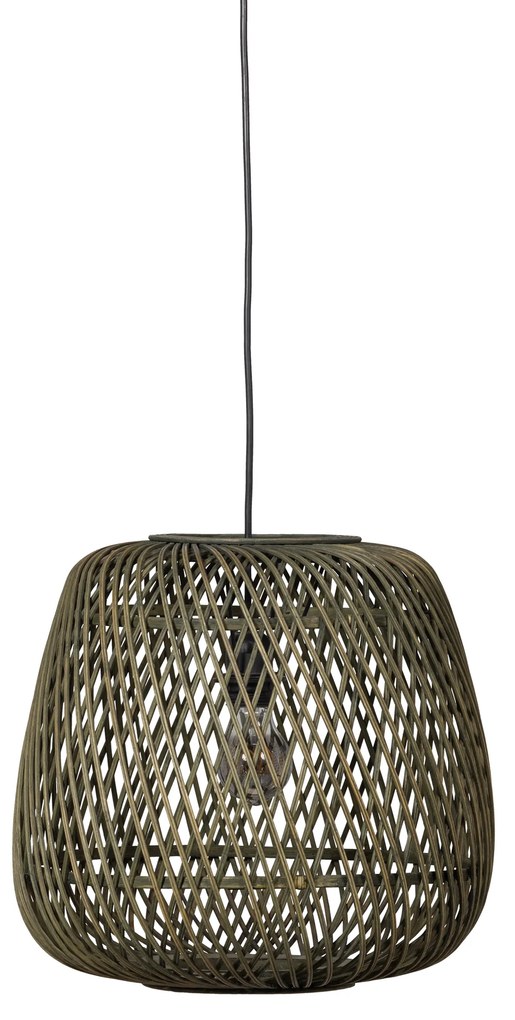 WOOD Exclusive Závěsné světlo MOZA zelená 36x36cm 373291-G