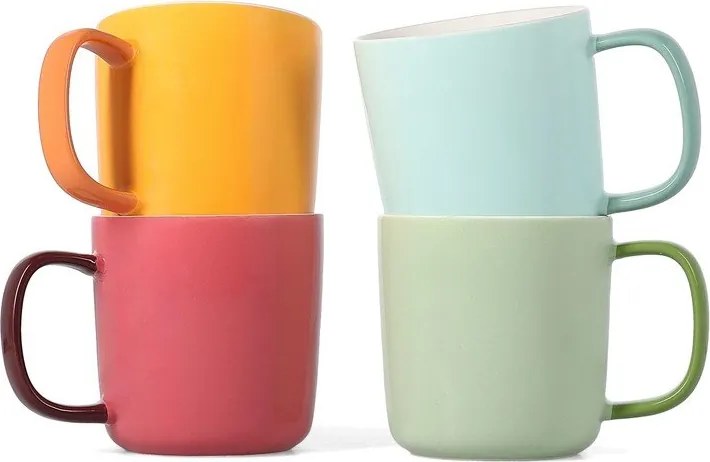 Růžový hrnek z kostního porcelánu 370 ml Mae – ONA
