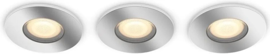 Stropní světlo philips hue white ambience adore hue recessed chrome 3x5w 230v