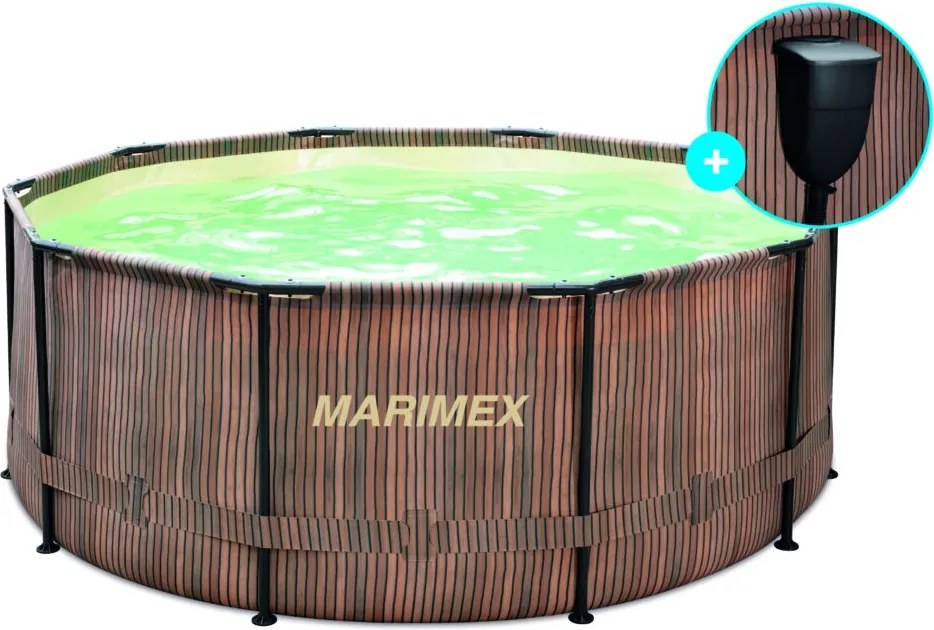 Bazén Marimex Florida 3,05x0,91 m se zabudovaným skimmerem - motiv TEAK