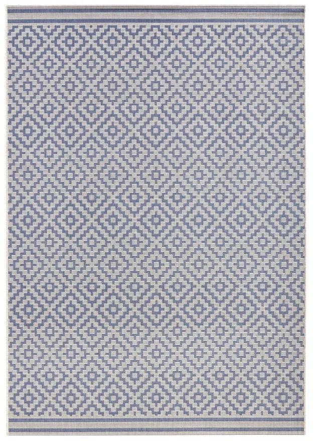 Modrý koberec vhodný do exteriéru Bougari Raute, 200 x 290 cm | BIANO