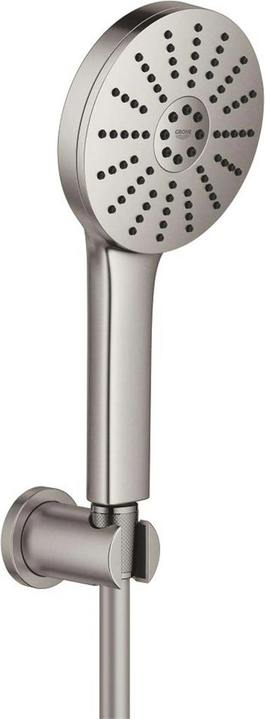 Grohe Vitalio Joy+ - Set sprchové hlavice, držáku a hadice, 3 proudy, supersteel 134865DC00
