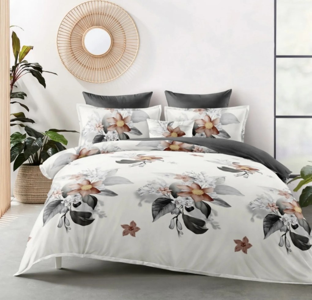 3 dílné Flanelové Povlečení polycotton Amanda 200x140cm + 90x70 cm TiaHome