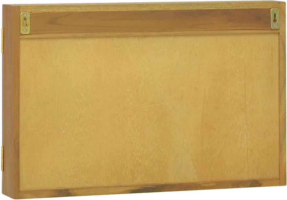 Zrcadlová skříňka 60 x 10 x 40 cm masivní teakové dřevo 338242