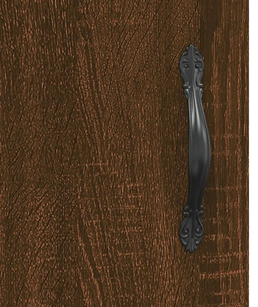 Skříň highboard hnědý dub 69,5 x 34 x 180 cm kompozitní dřevo,  3200552