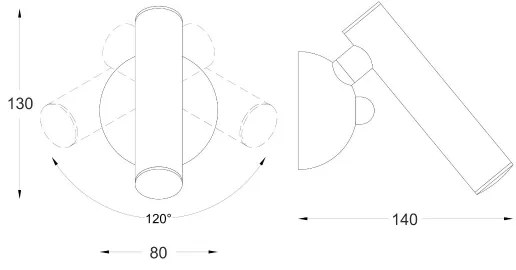 Zuma Line W0461-01A-F7F7-LED Nástěnné bodové svítidlo LOYA LED/5W/230V zlatá