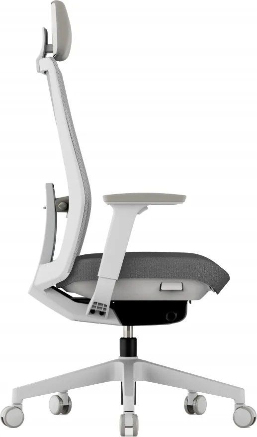 Office Pro Kancelářská ergonomická židle K10 W — více barev Šedá
