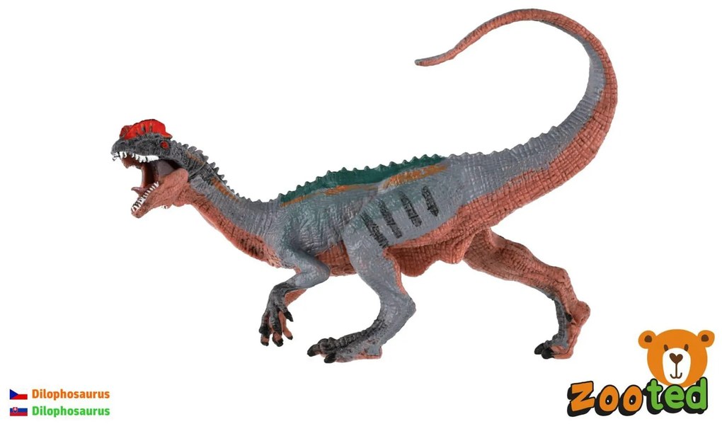 Dilophosaurus dinosaurus zooted plast 15cm