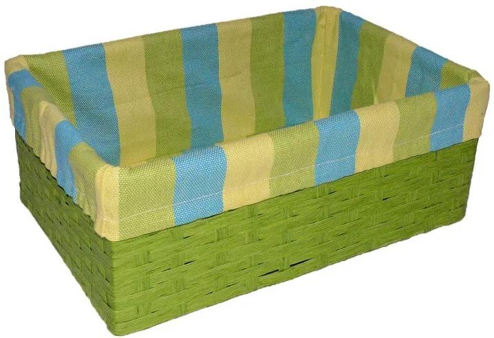 Úložný box zelený, 36x24 cm