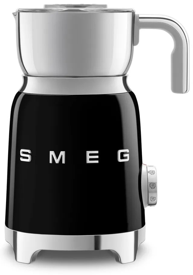 Černý elektrický šlehač mléka Retro Style – SMEG