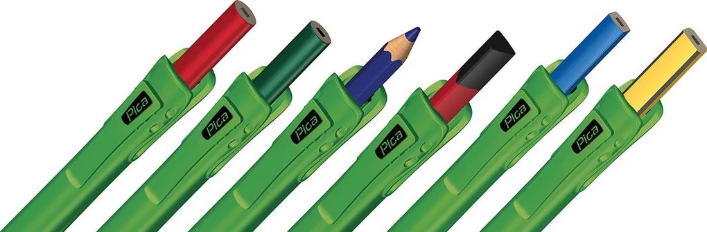 Pica Marker Pica POCKET - praktický  držák tužky s ořezávátkem v jednom Varianta: 50501 s tesařskou tužkou