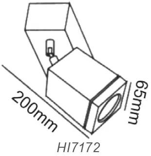 ACA Lighting Venkovní bodové svítidlo HI7172 MR16 max. 35W/GU5.3/12V/IP65, matný Nikl