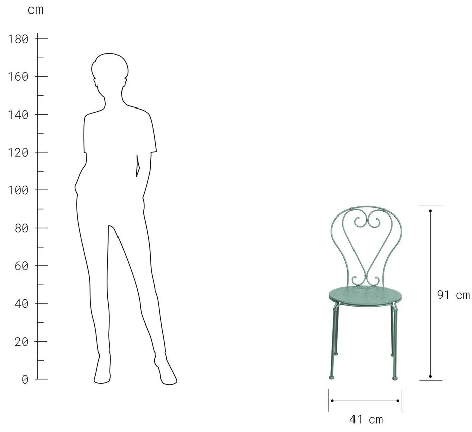 Butlers CENTURY Set zahradního nábytku pro 2 osoby - šalvějová