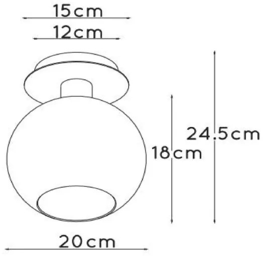 Lucide 74114/01/02 - Stropní svítidlo MARIUS 1xE27/40W/230V zlatá