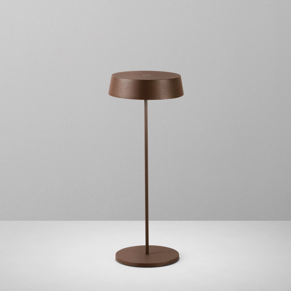 FAN LED-COCKTAIL-BRO Nabíjecí venkovní stolní svítidlo COCKTAIL bronz, hliník, 20,2 W, 192 lm, 3000 K, stmívatelné, IP54, 29,5 x 12 x 12 cm - FANEUROPE