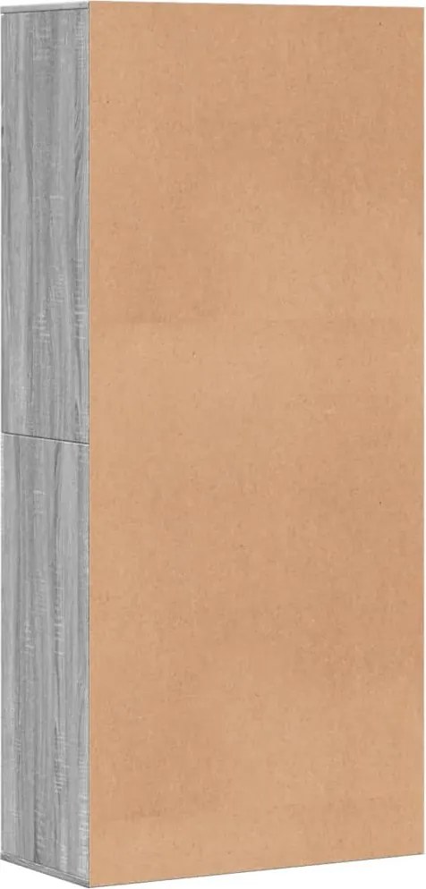 Botník šedý sonoma 80 x 39 x 178 cm kompozitní dřevo 3276677