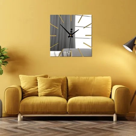 Nástěnné hodiny minimalistický čtvercový design | SENTOP X0099