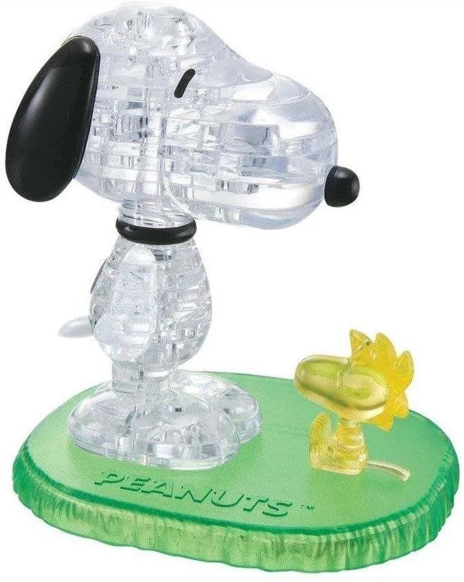 3d puzzle hcm kinzel 3d crystal puzzle snoopy a woodstock 41 dílků