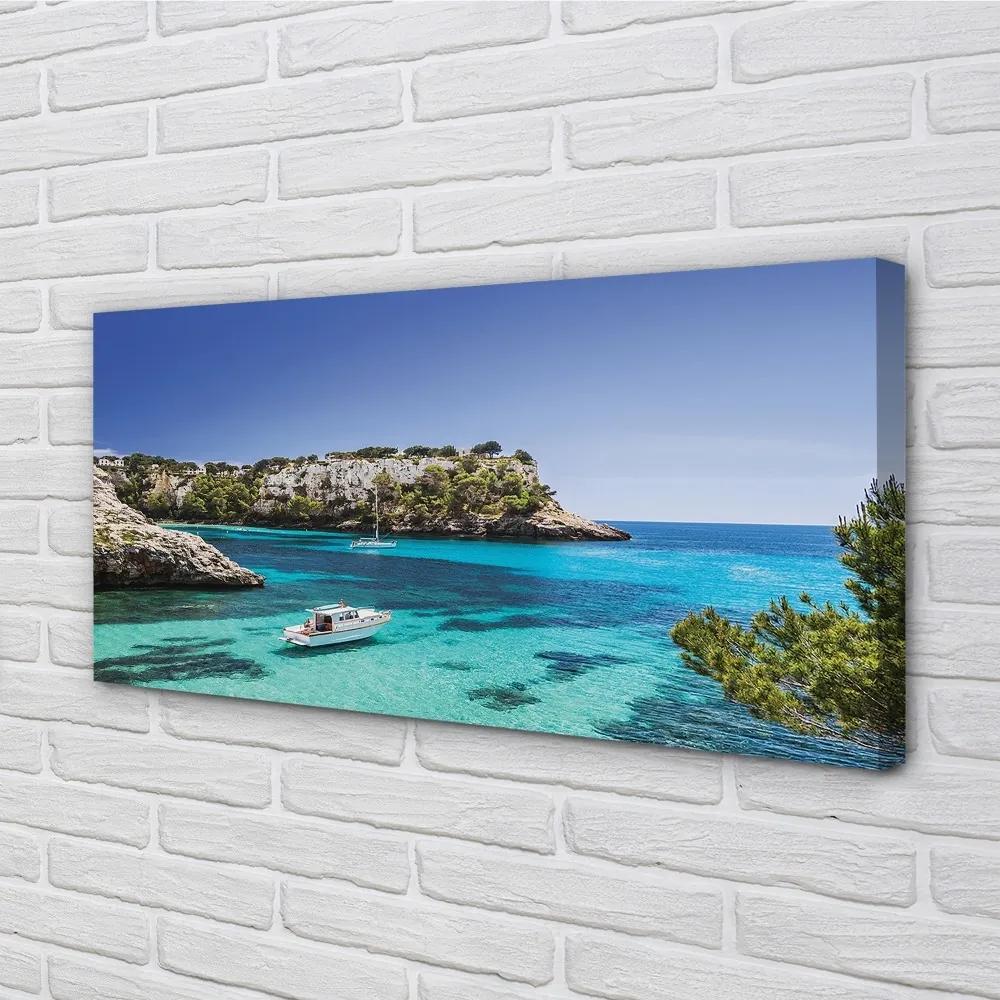 Obrazy na plátně Španělsko Cliffs mořské pobřeží 120x60 cm
