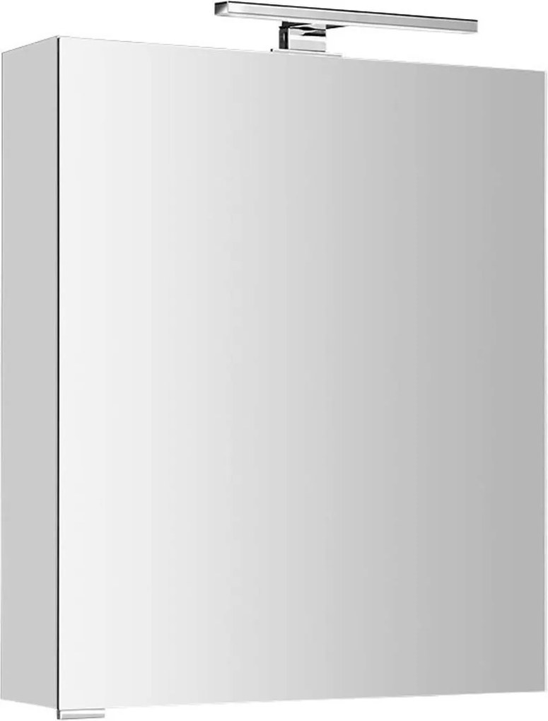 Sapho Mirró - Zrcadlová skříňka s LED osvětlením 60x70x16 cm, P/L, bílá MC060-0030