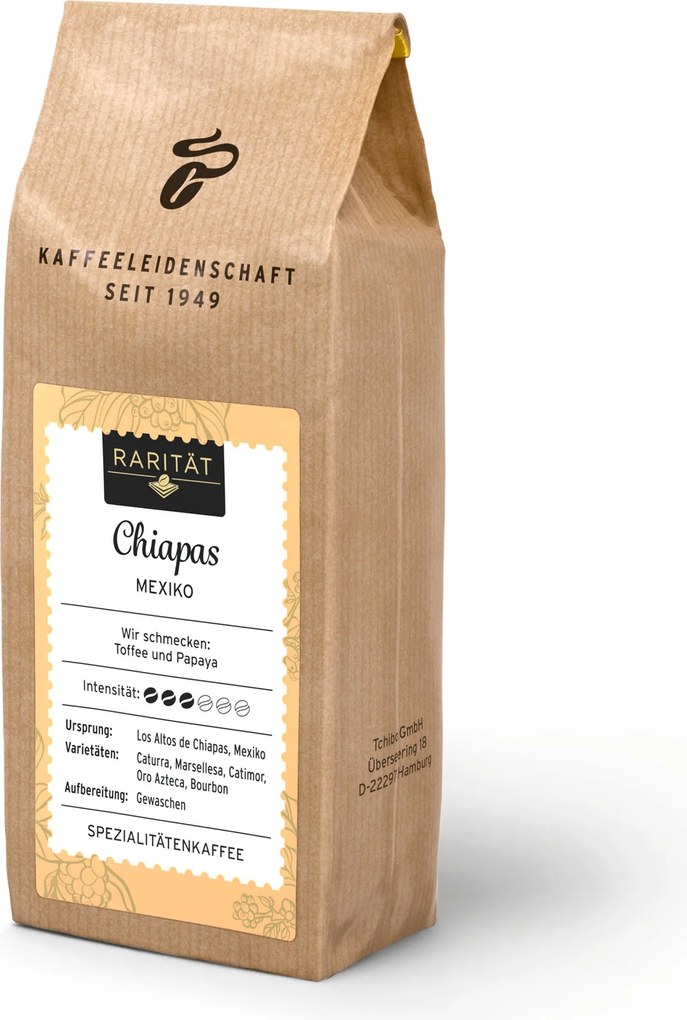 Tchibo - Rarita Chiapas Mexiko − 500 g zrnkové kávy - Intenzita: 3/6