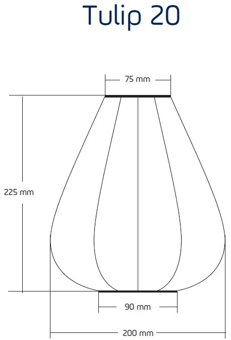 SOLÁRNÍ LAMPÁŠ TULIP 22,5X20 CM BÉŽOVÁ