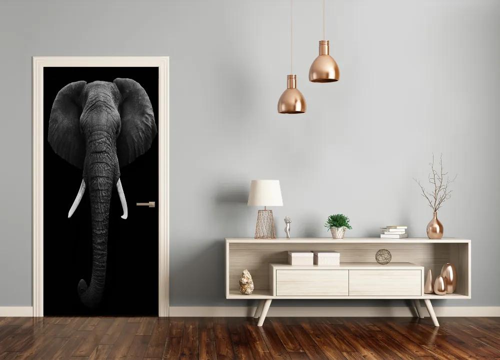 Samolepící fototapeta na dveře Africký slon 95x205 cm