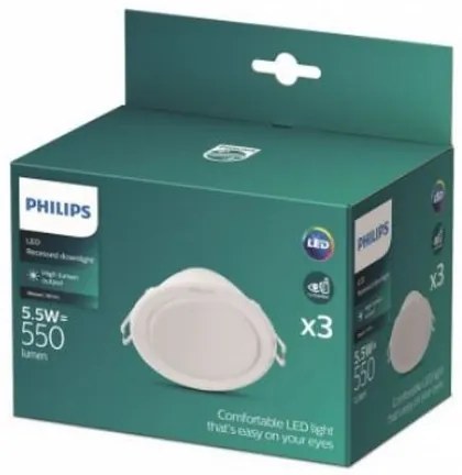Philips - SADA 3x LED Podhledové svítidlo MESON LED/5,5W/230V