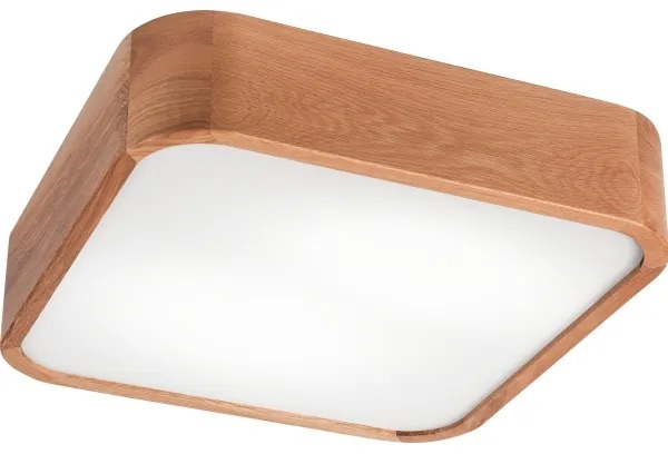 Stropní svítidlo OAK SQUARE 2xE27/15W/230V 35x35 cm dub