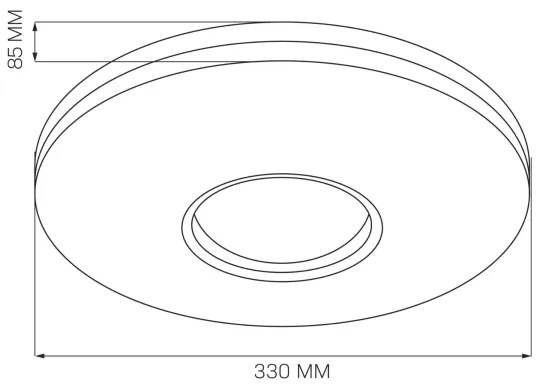 LED Koupelnové stropní svítidlo DETROIT LED/18W/230V pr. 33 cm IP44