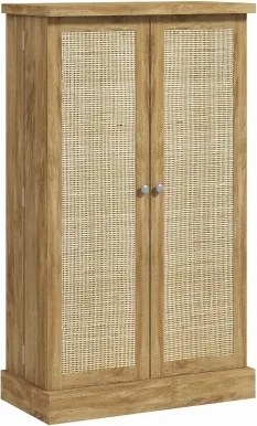 HOMCOM bufet do kuchyně, kuchyňský nábytek s úložným prostorem se 12 policemi na dveřích, nastavitelné, 60 x 30 x 104 cm, vzhled přírodního dřeva