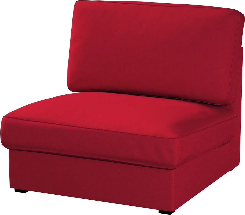 Potah na neskládací křeslo IKEA Kivik barva červená látka pletený vzor