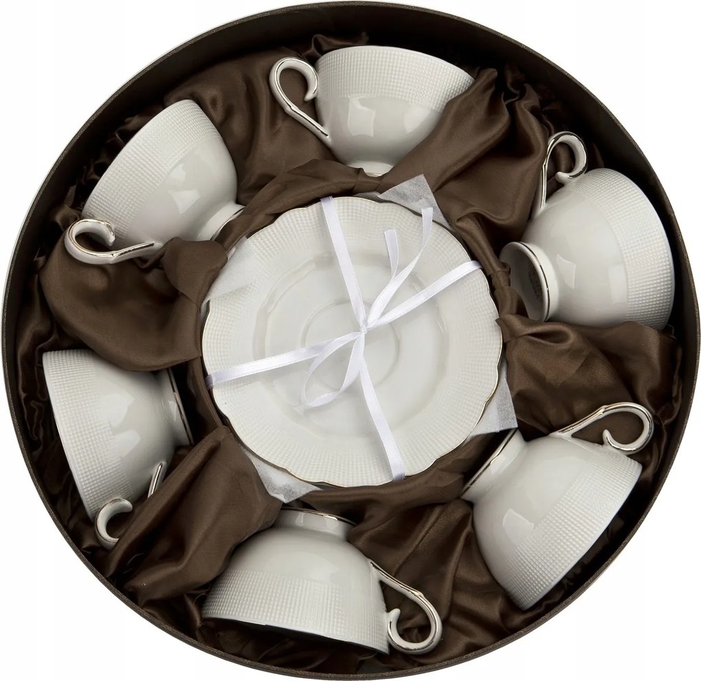 Sada 6 šálků 250 ml podšálky Virginia