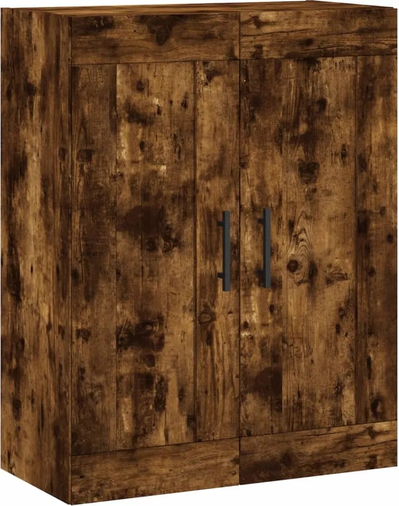 Skříň highboard kouřový dub 69,5 x 34 x 180 cm kompozitní dřevo 3200030