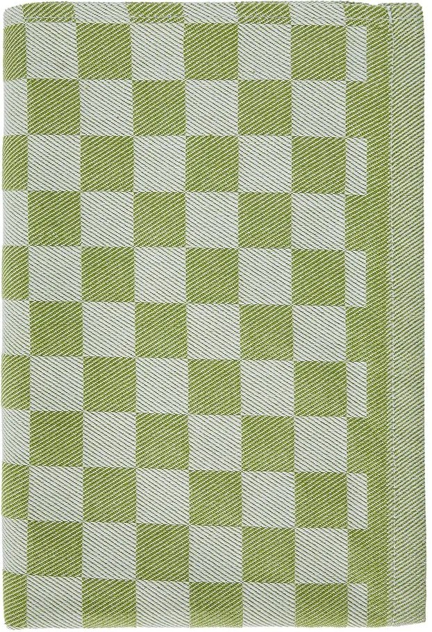 CHECKER STYLE Utěrka - sv. zelená