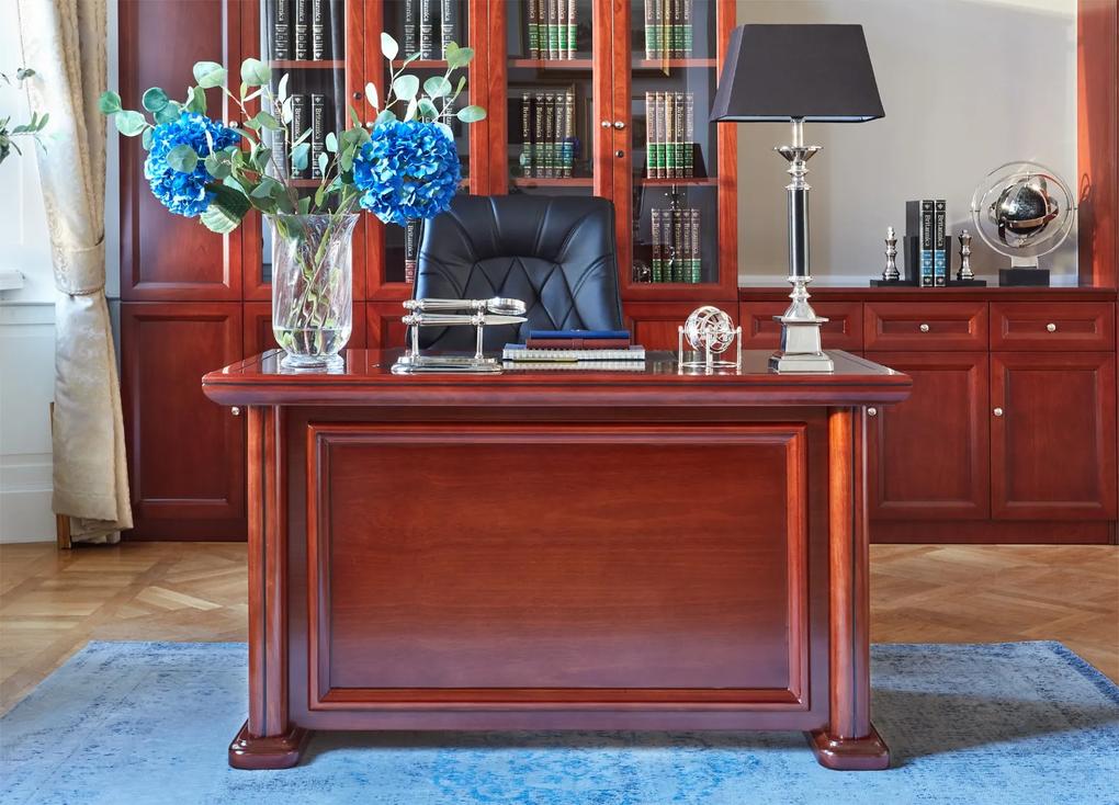 Klasický dýhovaný kancelářský stůl Massimo 130 cm