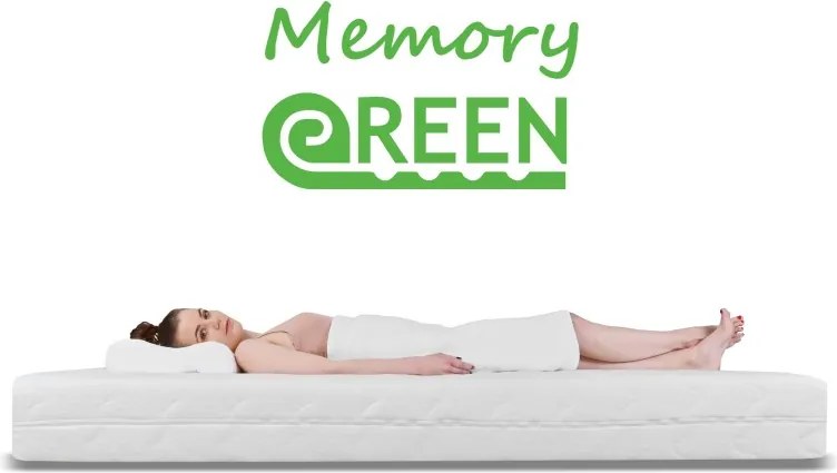 Matrace Memory Green EMI 90 × 200 cm 1+1 ZDARMA